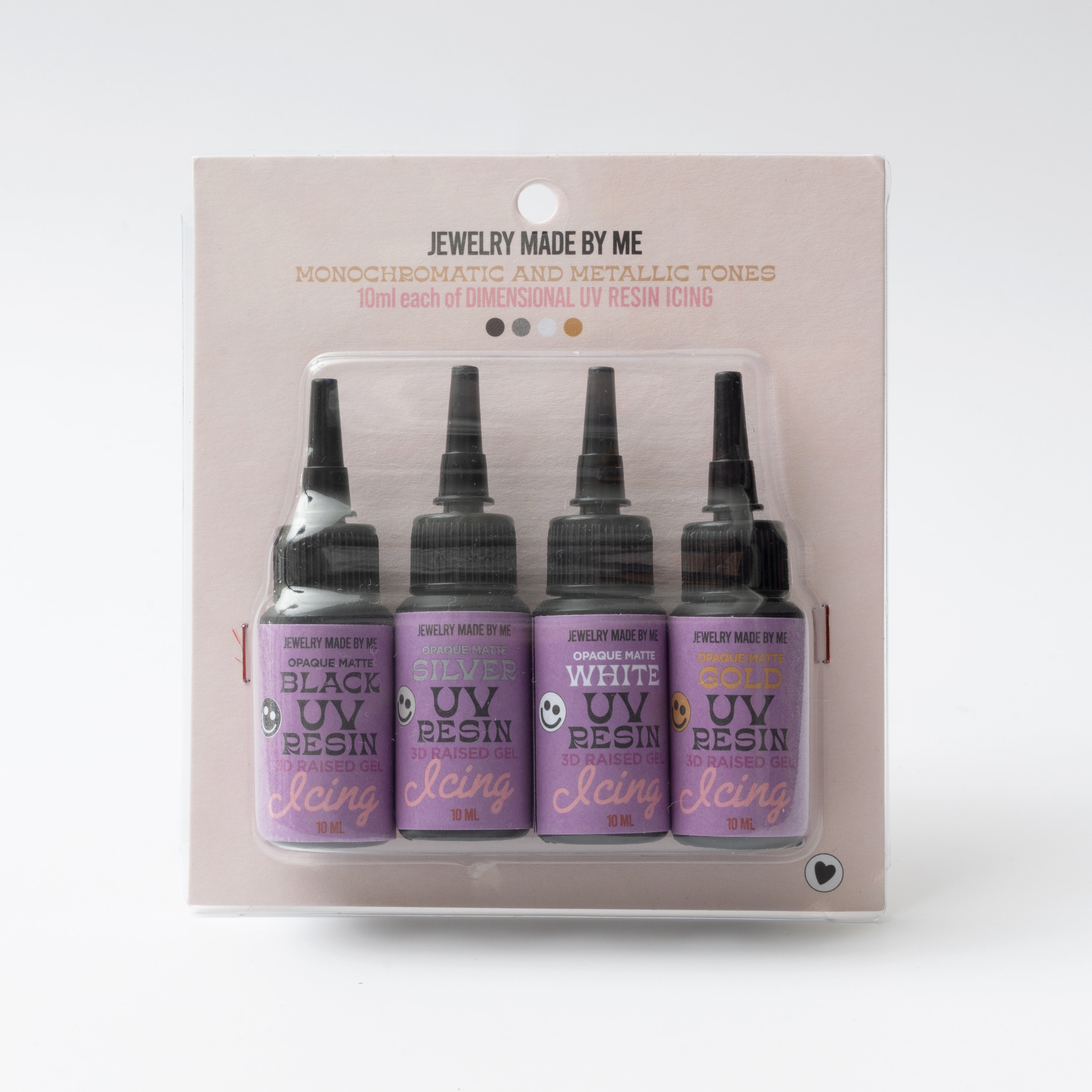 Neutral Assortment UV Resin Icing 10ml 4pc – Jewelry Made by Me