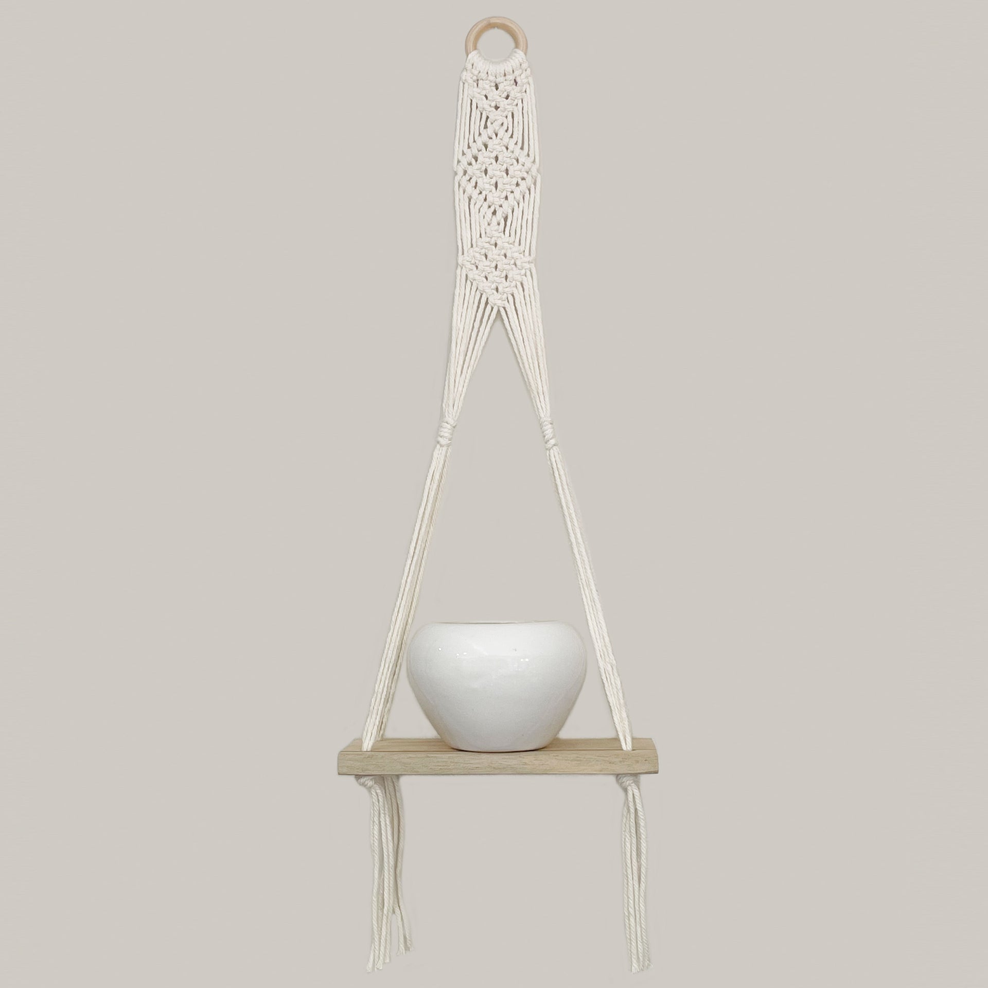DIY Macrame Hanging Wall Shelf Kit – Jewelry Made by Me